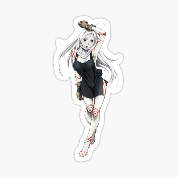 "Deadman Wonderland Shiro Full Body (with Black Apron)" Sticker for ...
