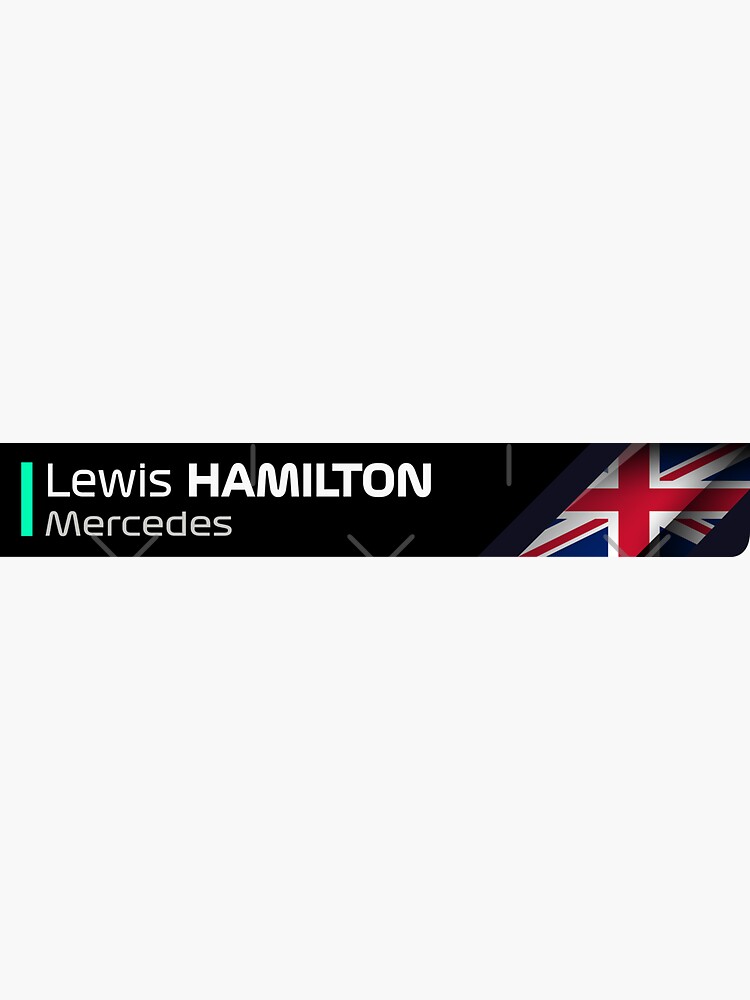 "Lewis Hamilton - Mercedes" Sticker for Sale by TheZestyOranges | Redbubble