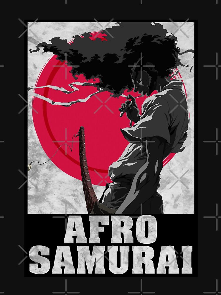"AFRO HAIR SAMURAI" T-shirt for Sale by Nikolapavlo | Redbubble | afro ...