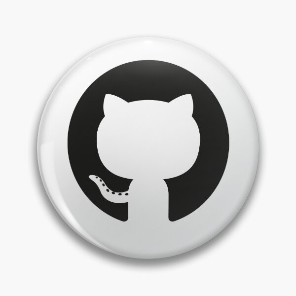 "GitHub Logo Icon Gift for GitHub fan" Pin for Sale by MKMemo1111 ...