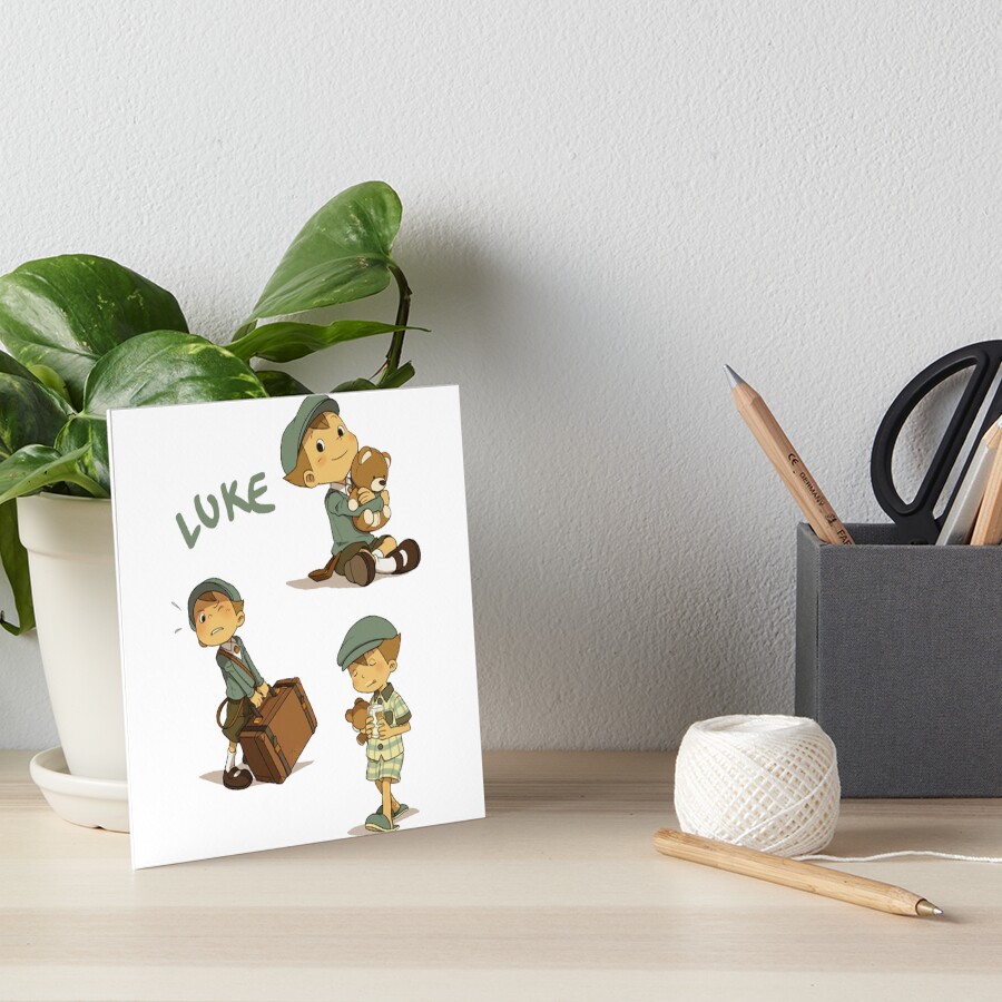"Professeur Layton : Cute Luke fanart" Art Board Print by ShindouArt ...