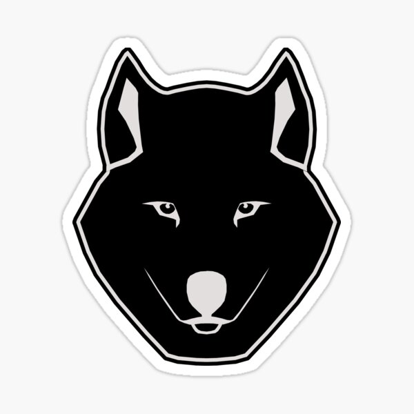 "wolf logo" Sticker by amizi21 | Redbubble