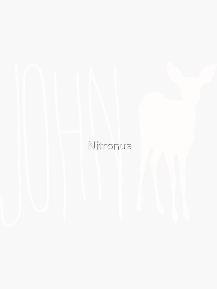 "john doe" Sticker by Nitronus | Redbubble