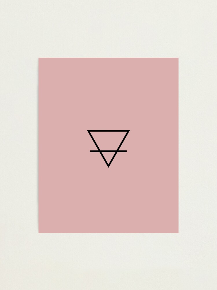 "Earth symbol astology sign black triangle Alchemy earth symbol Rose ...