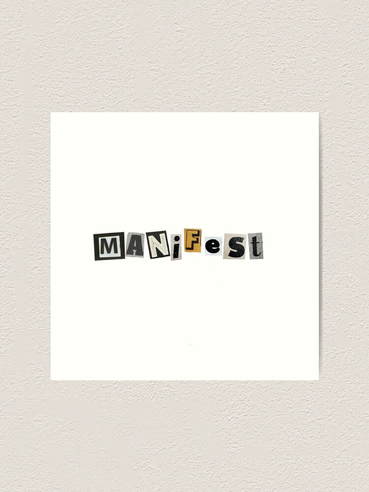 "manifest aesthetic sticker" Art Print for Sale by e20m | Redbubble