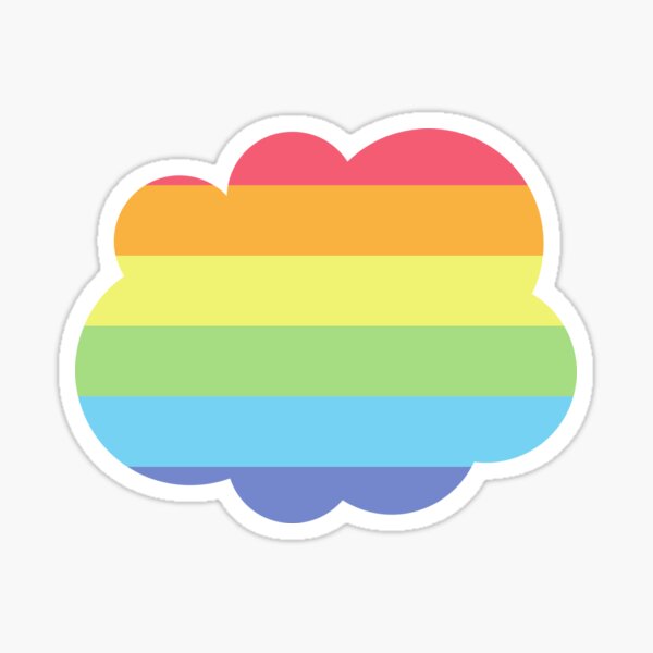 "LGBT Rainbow Cloud" Sticker by Msmelaniedesign | Redbubble