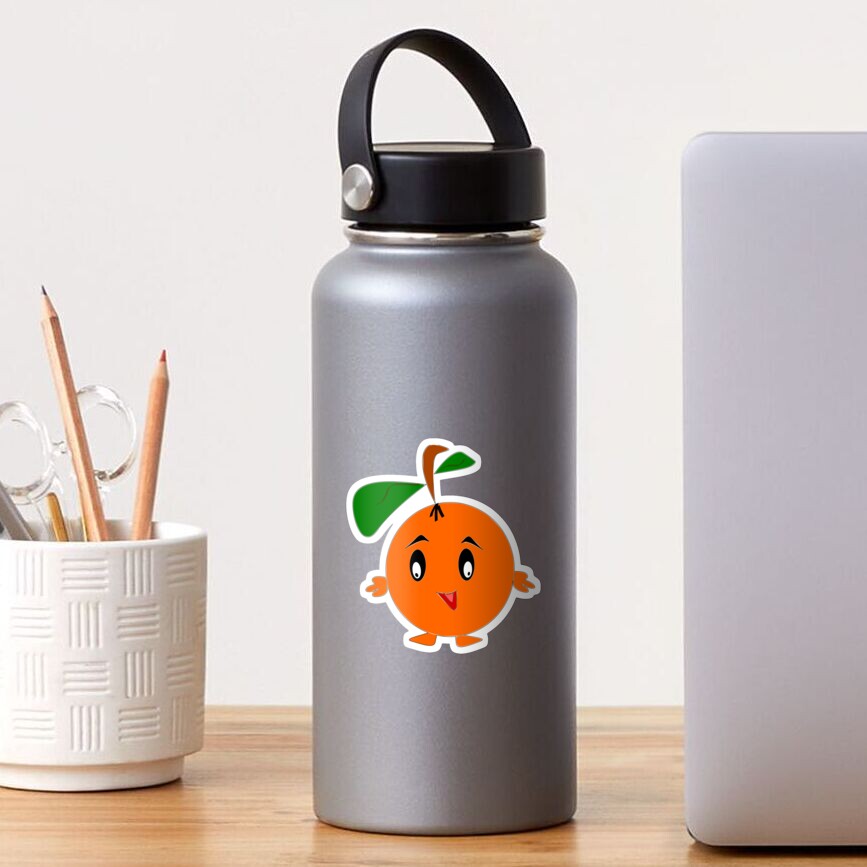 "Orange Buddy" Sticker for Sale by DinyDraws | Redbubble