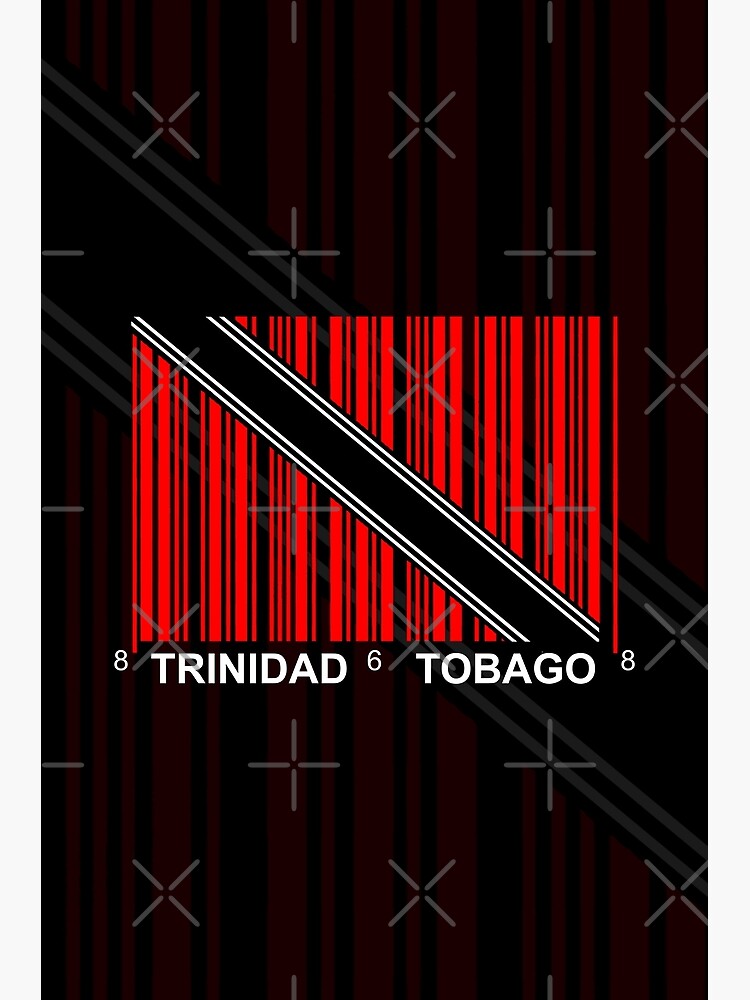 Póster «Hecho en código de barras de Trinidad y Tobago - Trini To De ...