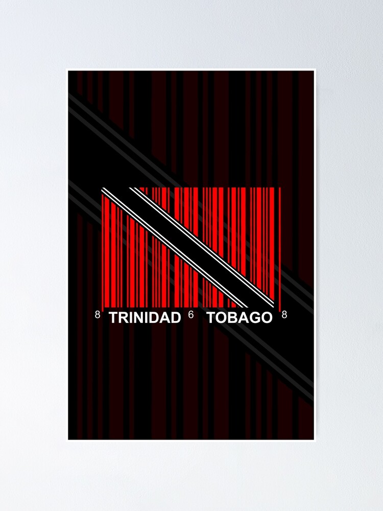 Póster «Hecho en código de barras de Trinidad y Tobago - Trini To De ...