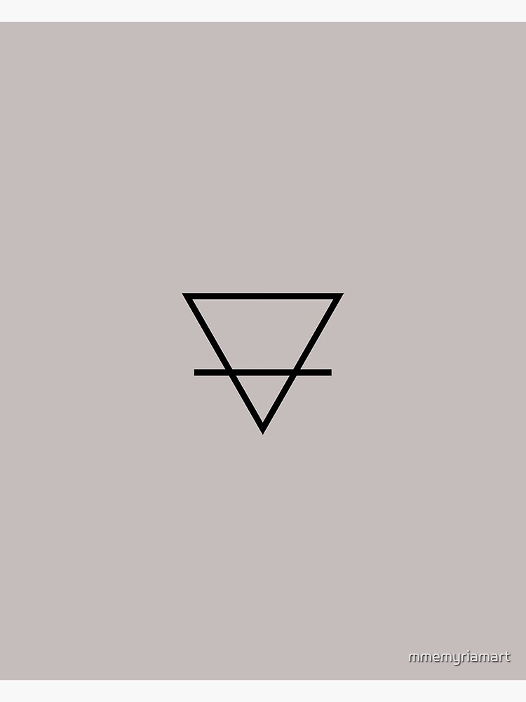 "Earth symbol astology sign black triangle Alchemy earth symbol gray ...