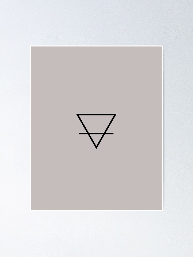 "Earth symbol astology sign black triangle Alchemy earth symbol gray ...