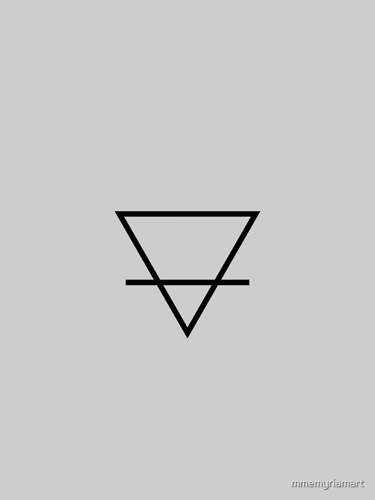 "Earth symbol astology sign black triangle Alchemy earth symbol pale ...