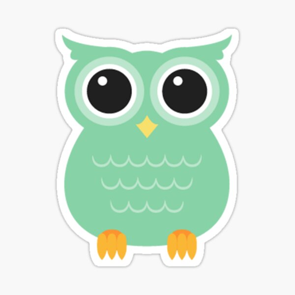 "Cute Hooty Owlet Owl" Sticker for Sale by saltashdesigns | Redbubble