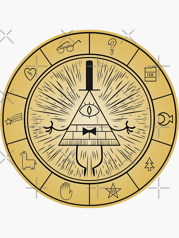 "Bill cipher" Sticker for Sale by Neoraidena | Redbubble