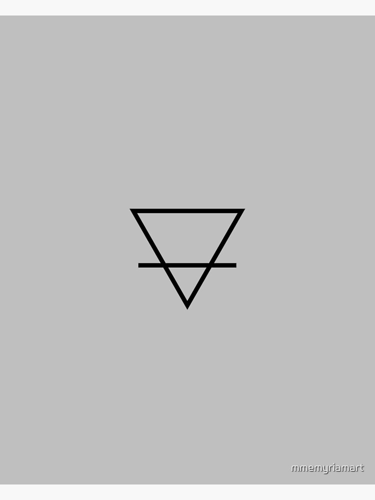 "Earth symbol astology sign black triangle Alchemy earth symbol gray ...