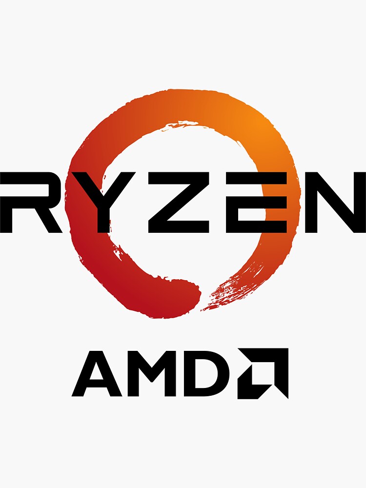 "RYZEN Black" Sticker for Sale by dadyal | Redbubble