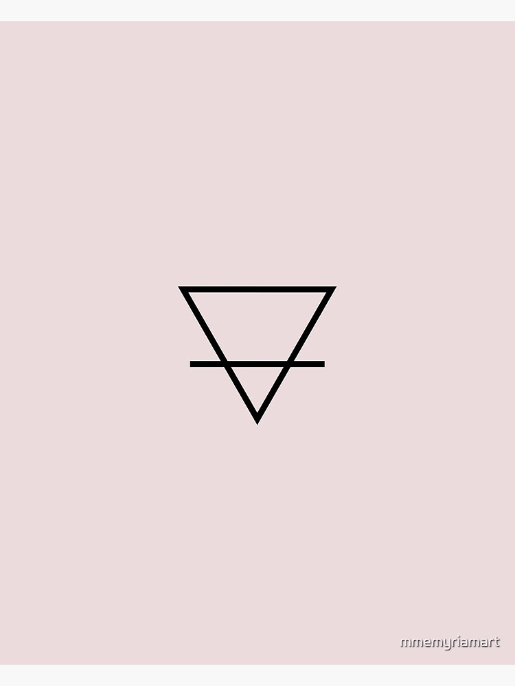 "Earth symbol astology sign black triangle Alchemy earth symbol clay ...