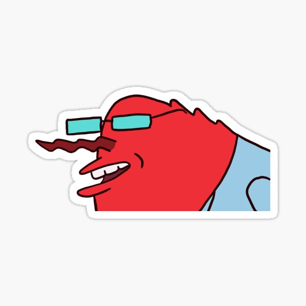 "Mr. Krabs" Sticker for Sale by delaneyyork | Redbubble