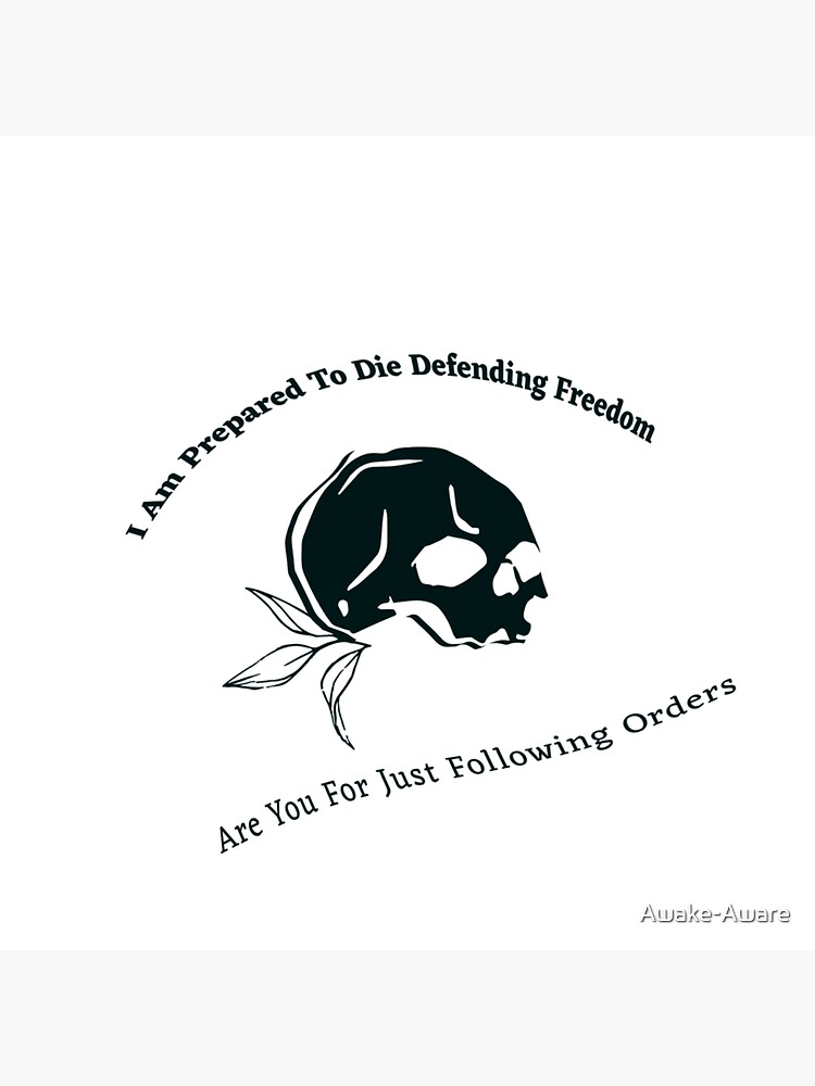 "Over my dead body" Sticker for Sale by Awake-Aware | Redbubble