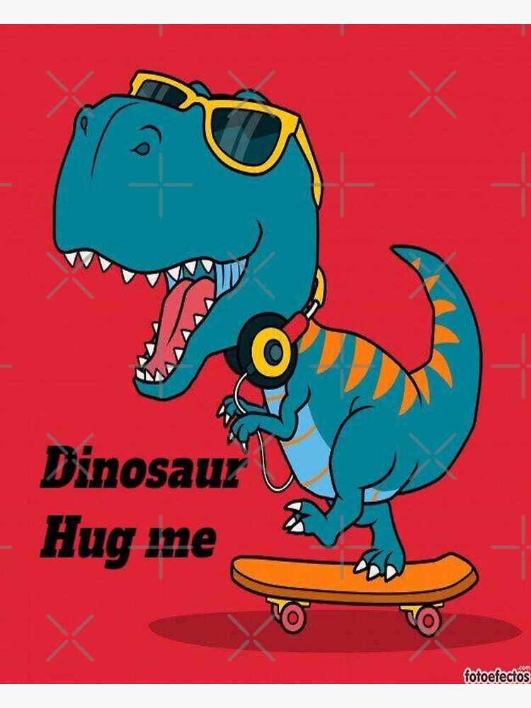 Pegatina «DINOSAUR HUG ME» de freddymunoz777 | Redbubble
