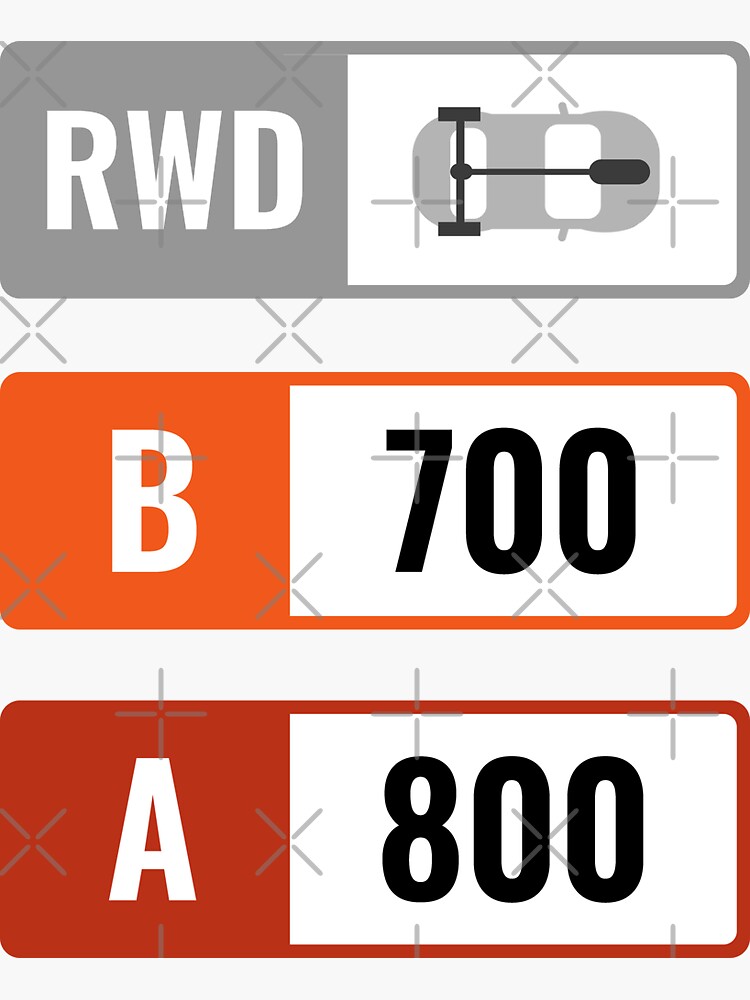 "Forza RWD Fast Car Sticker Pack" Sticker for Sale by supercar1 | Redbubble