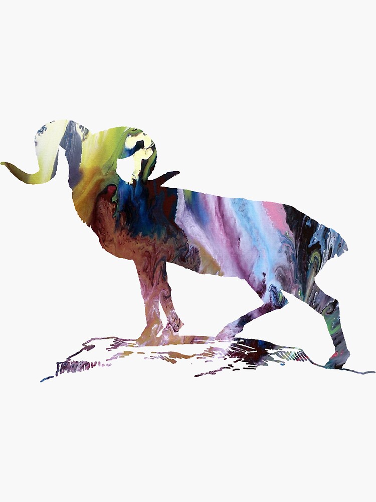 "Argali" Sticker by MordaxFurritus | Redbubble