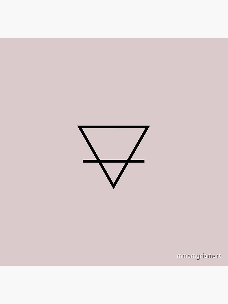 "Earth symbol astology sign black triangle Alchemy earth symbol clay ...