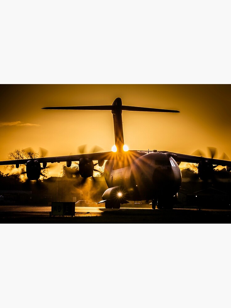Lámina artística «Sunset Taxi / Airbus A400M / Fine Art Print / Foto ...