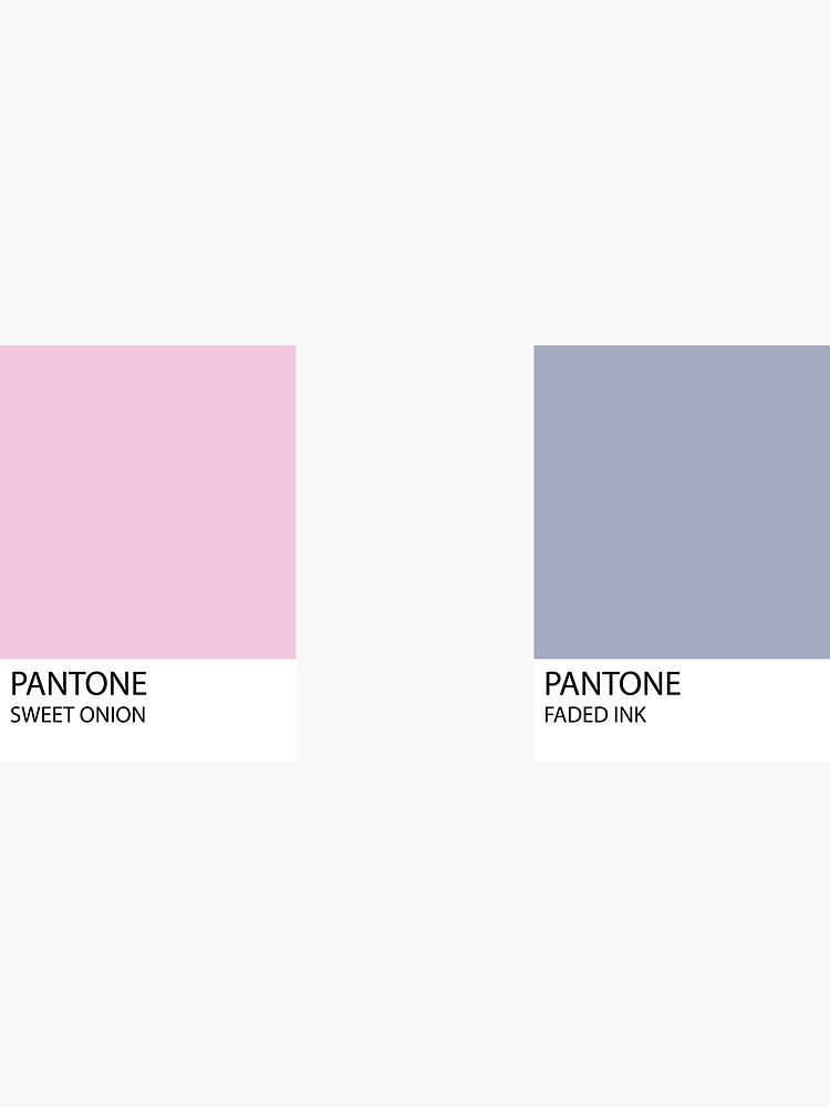 "SWEET ONION AND FADED INK PANTONE" Sticker by ParisBach | Redbubble