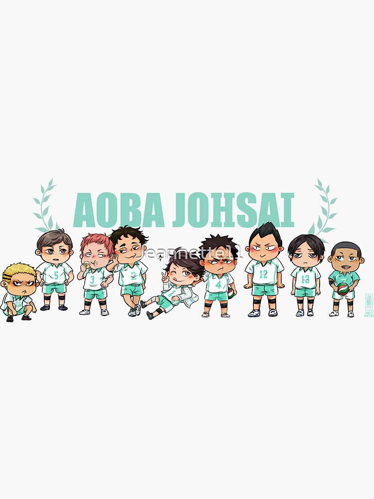 "Aoba Johsai chibis" Sticker by Jeannette11 | Redbubble