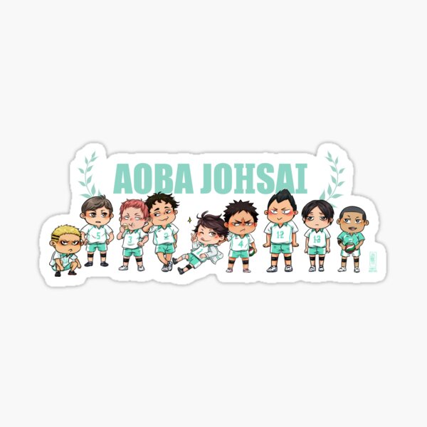 "Aoba Johsai chibis" Sticker by Jeannette11 | Redbubble