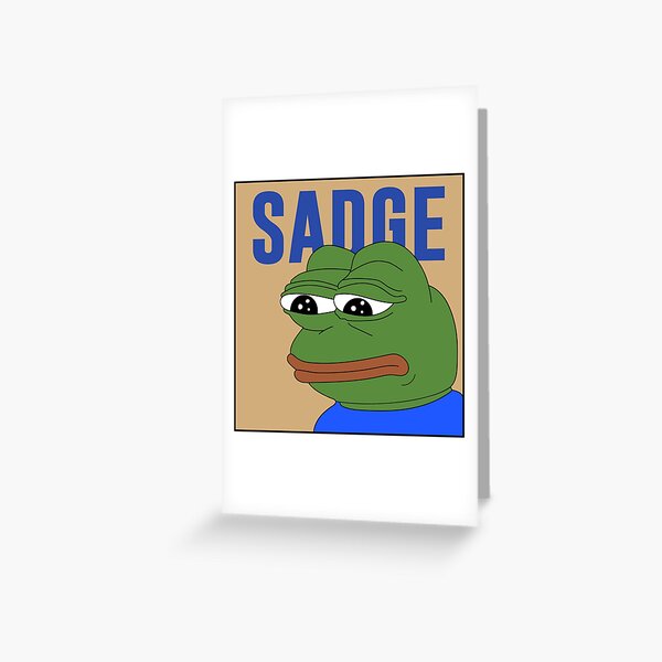 "Sadge Meme" Greeting Card for Sale by KadonG | Redbubble