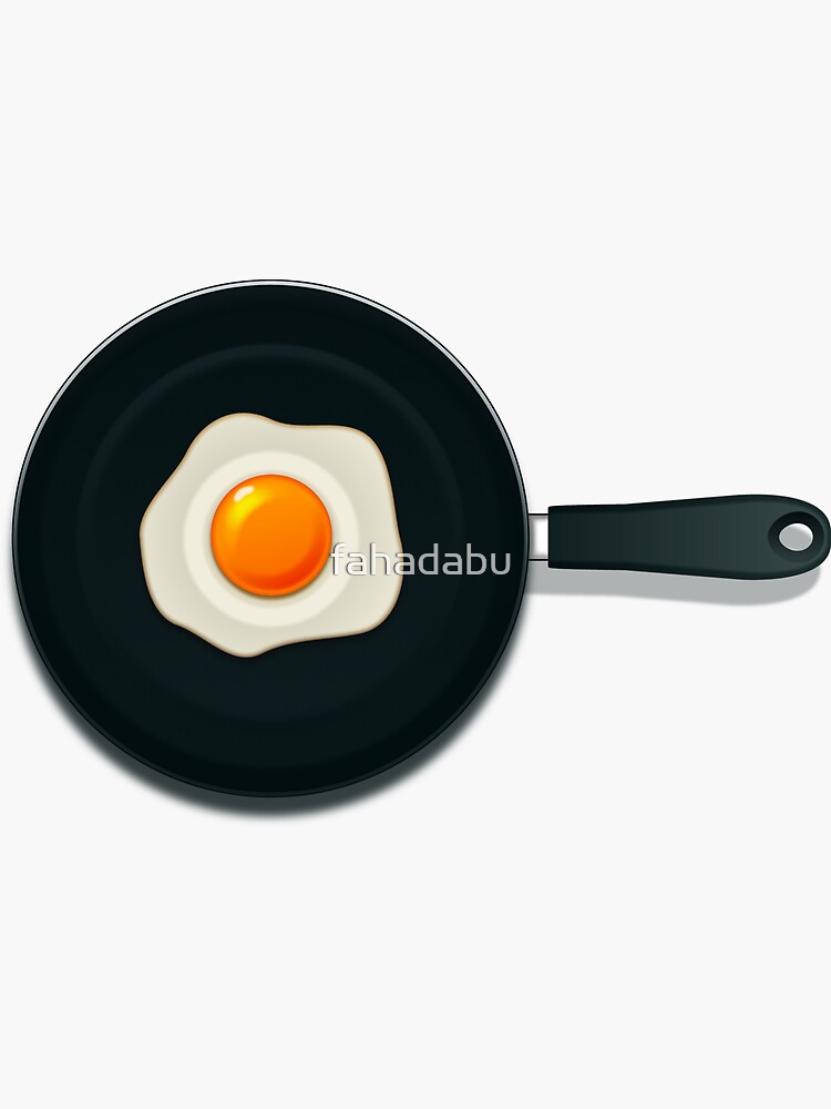"Frying Pan " Sticker for Sale by fahadabu | Redbubble