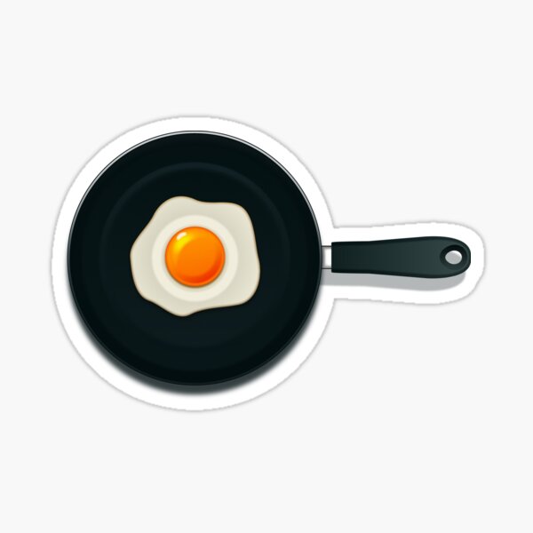 "Frying Pan " Sticker for Sale by fahadabu | Redbubble