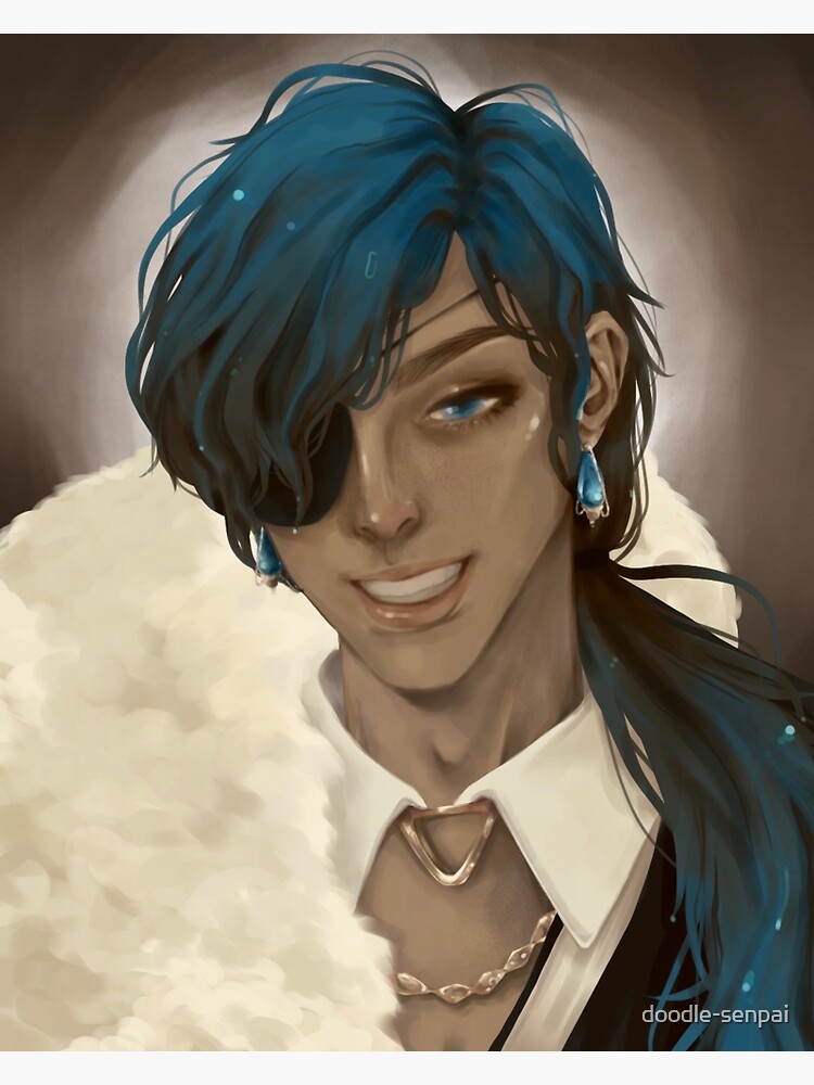 "Genshin Impact Kaeya Semi Realistic" Sticker von doodle-senpai | Redbubble