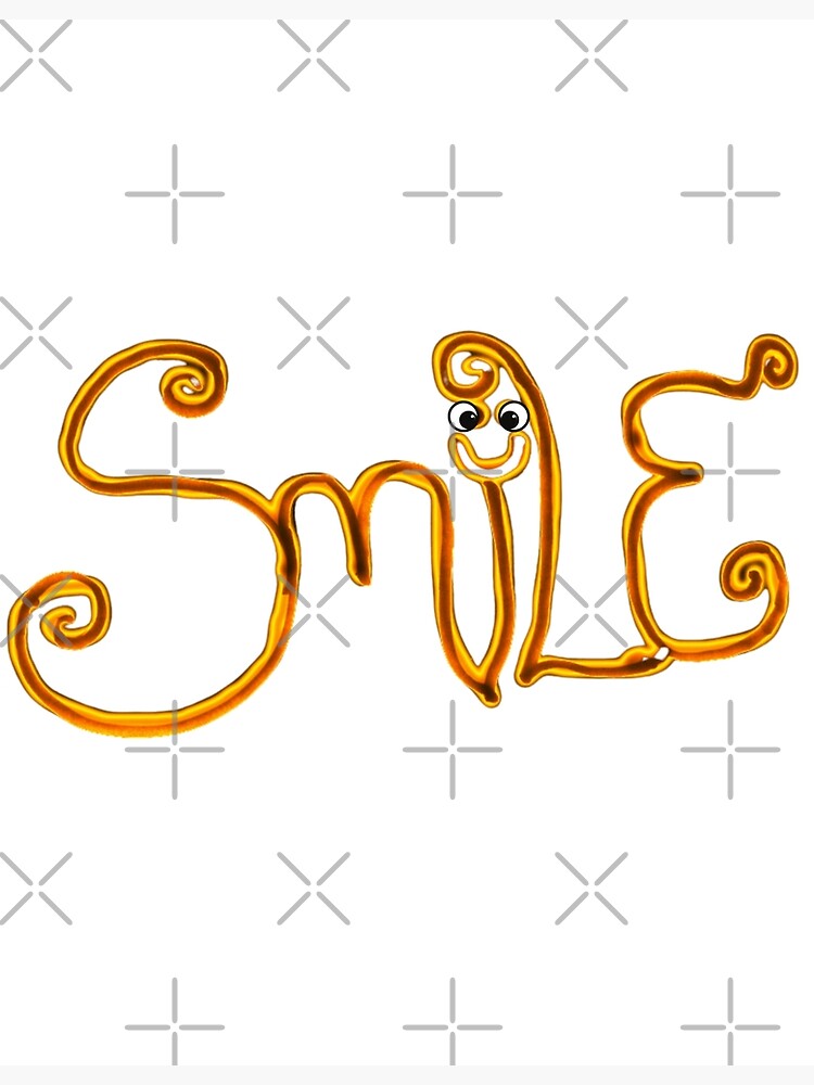 "Fun Happy Smile Word Doodle Art " Poster by Scotland2016 | Redbubble