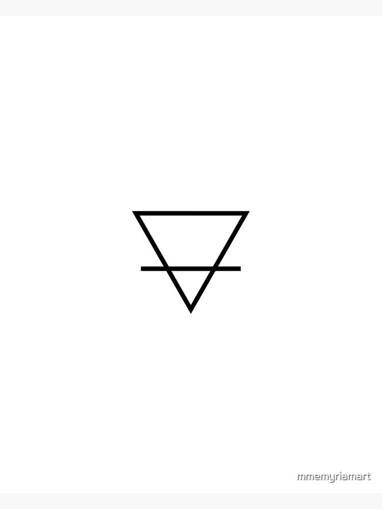 "Earth symbol astology sign black triangle Alchemy earth symbol black ...