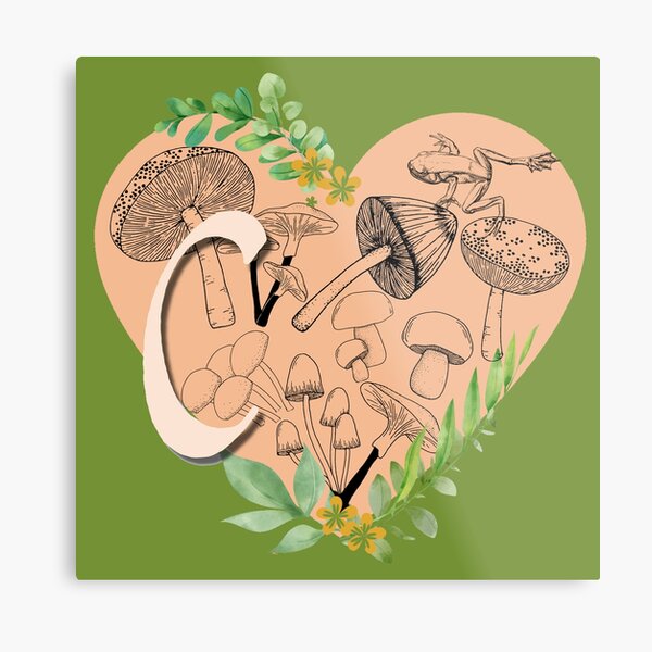 "Cottagecore Aesthetic Letter C Monogram " Metal Print for Sale by ...