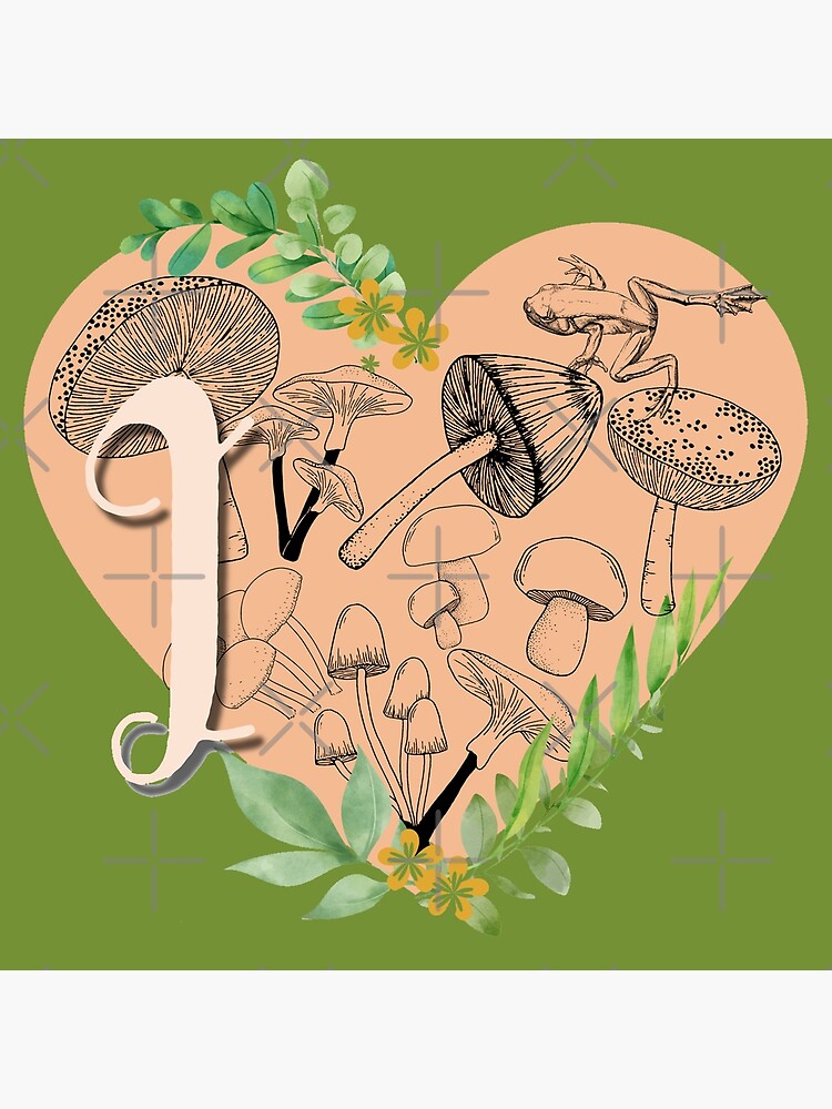 "Cottagecore Aesthetic Letter I Monogram " Poster for Sale by ...