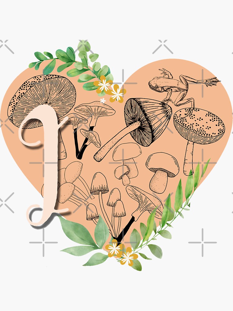 "Cottagecore Aesthetic Letter I Monogram " Sticker by kestrada2906 ...