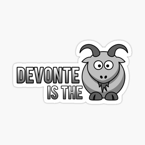 "Devonte Graham is the Goat White Shirts Mask & Sticker" Sticker by ...