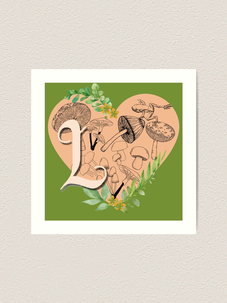 "Cottagecore Aesthetic Letter L Monogram " Art Print by kestrada2906 ...