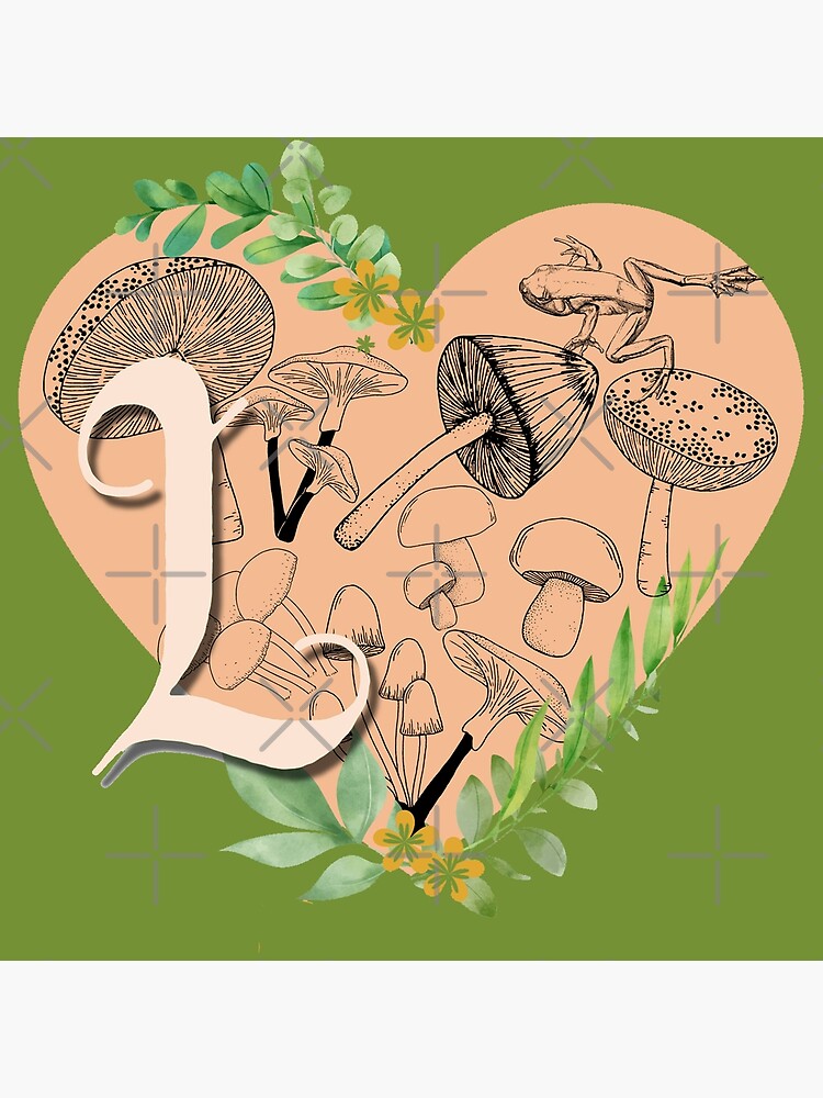 "Cottagecore Aesthetic Letter L Monogram " Art Print by kestrada2906 ...