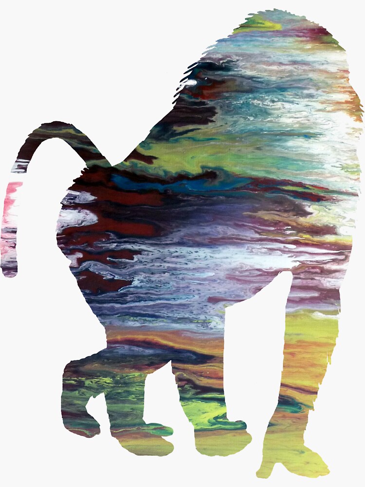 "baboon" Sticker for Sale by MordaxFurritus | Redbubble
