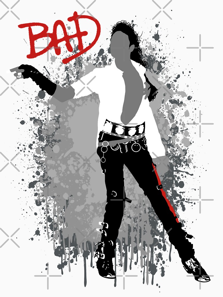 "BAD "shamone" (Michael Jackson)" T-shirt by s-w-g | Redbubble