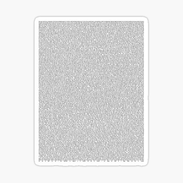 "the entire shrek I movie script" Sticker for Sale by Yogshurt-studio ...