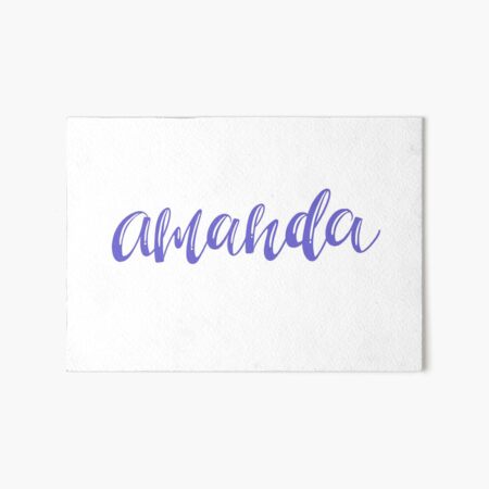 Amanda Name Tag Wall Art | Redbubble