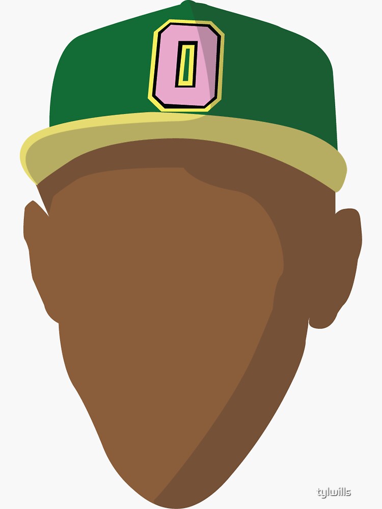 "Tyler The Creator Face Illustration" Sticker for Sale by tylwills ...