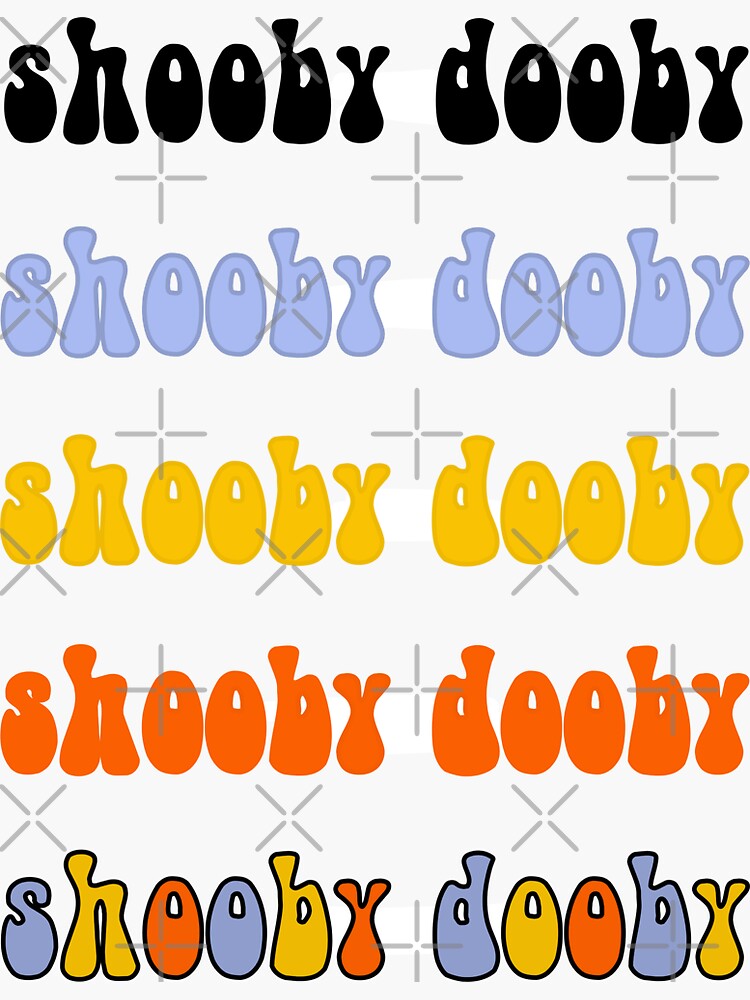"shooby dooby" Sticker for Sale by revelart | Redbubble