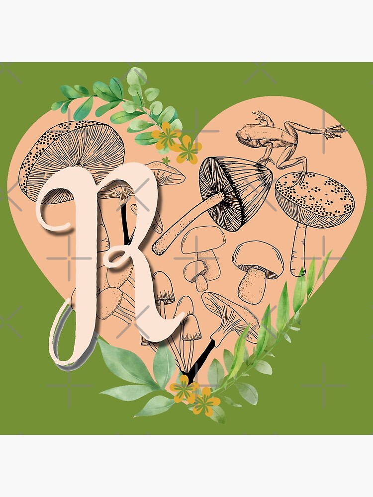 "Cottagecore Aesthetic Letter R Monogram " Poster for Sale by ...